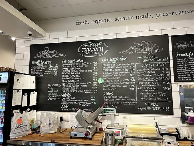 That chalkboard menu isn't just a list—it's a roadmap to sandwich nirvana. Each handwritten item represents a journey worth taking.