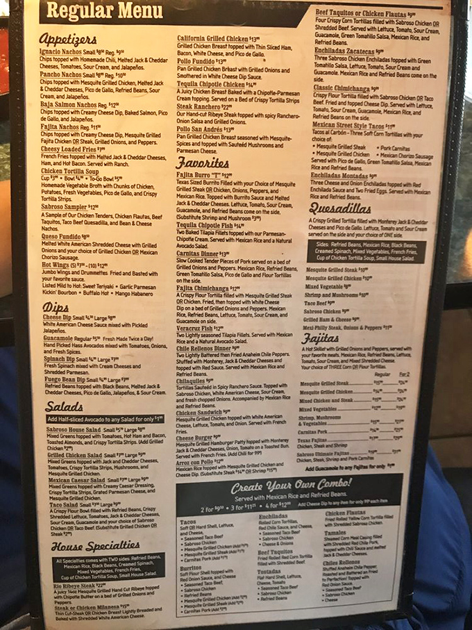 The menu reads like a love letter to Mexican cuisine, offering everything from street tacos to enchiladas that will make your taste buds salsa dance.