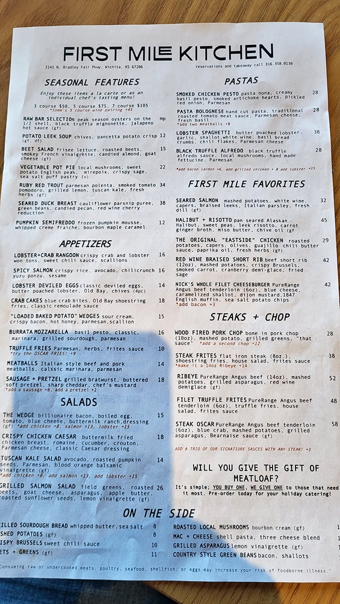 This menu reads like a love letter to American classics that spent a semester abroad and came back with fascinating stories to tell.