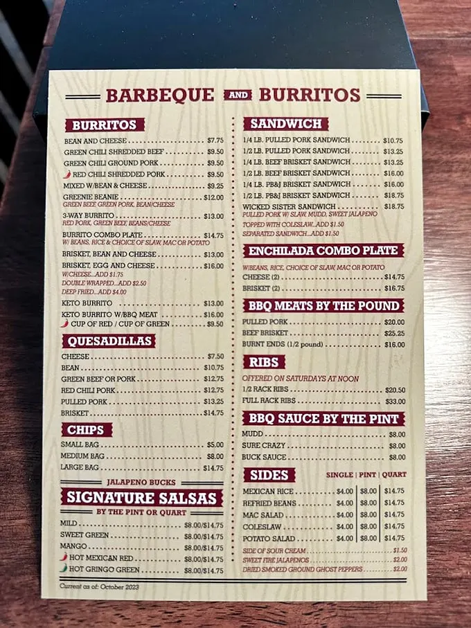 A menu that doesn't need fancy fonts to impress—just honest offerings that make decision-making the hardest part of your visit.
