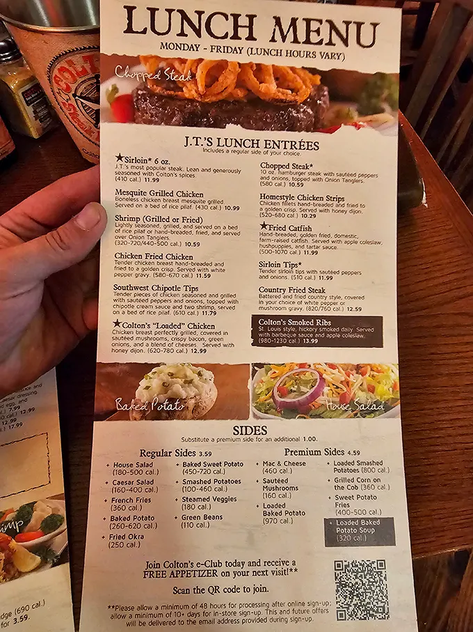 The lunch menu reads like a love letter to carnivores—each description making your stomach growl louder than the last.