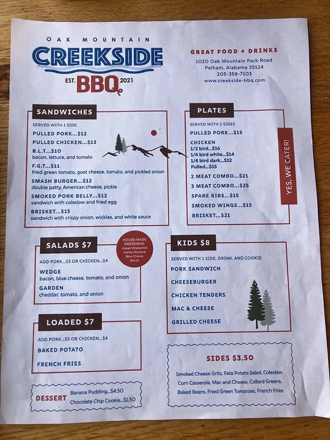 This menu isn't just a list of foods—it's a roadmap to happiness, with each item representing a potential life-changing flavor experience.