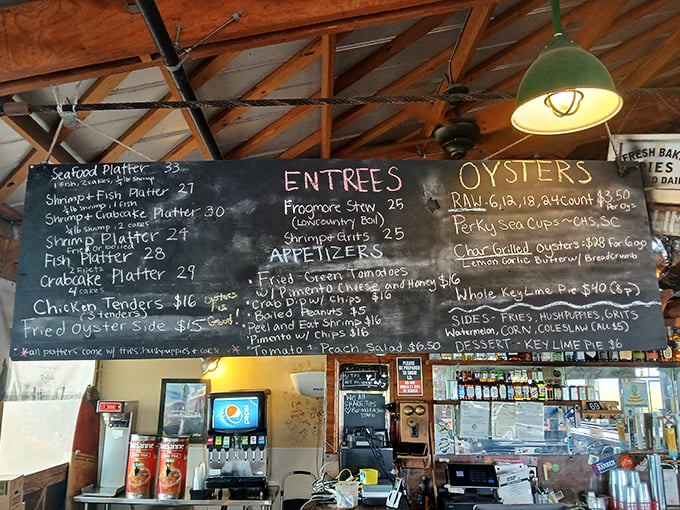 The chalkboard menu—seafood's greatest hits written by hand—is like a love letter to the Atlantic Ocean.