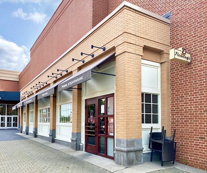 Fleming's brick facade reveals zero clues about the buttery steaks waiting inside. Talk about playing hard to get!