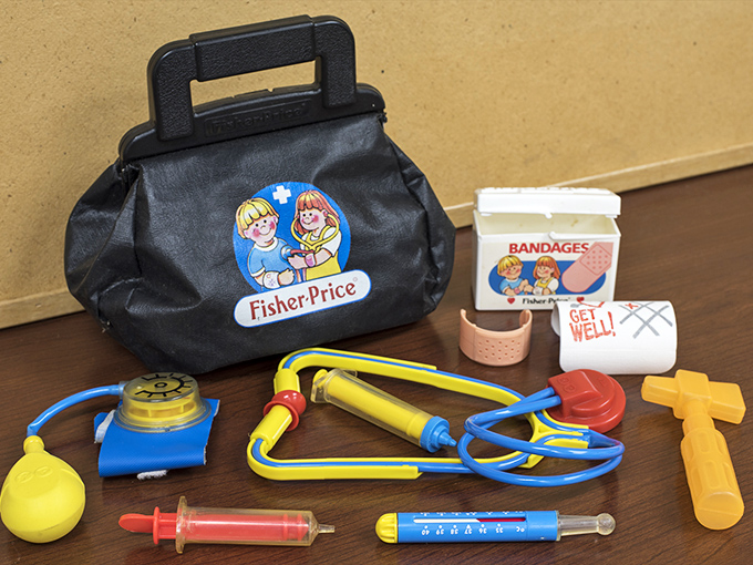 Vintage Fisher-Price doctor kits transport Gen Xers straight back to childhood, when plastic stethoscopes could cure even imaginary ailments.
