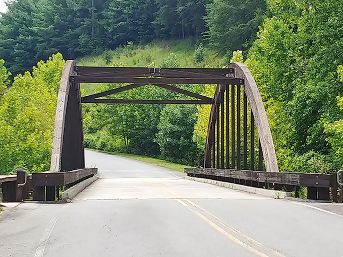 This charming bridge doesn't just connect two pieces of land—it's the gateway to adventure in Burke County's most refreshing playground.