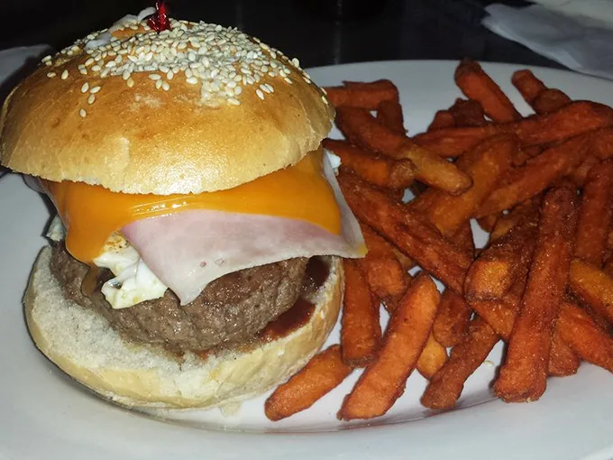 Not all heroes wear capes—some come with melted cheese, ham, and a side of sweet potato fries that deserve their own fan club.
