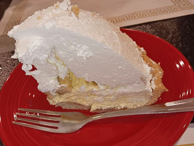 Cloud-like meringue crowns this masterpiece of a cream pie. One bite and you'll understand why people drive across state lines for a slice.