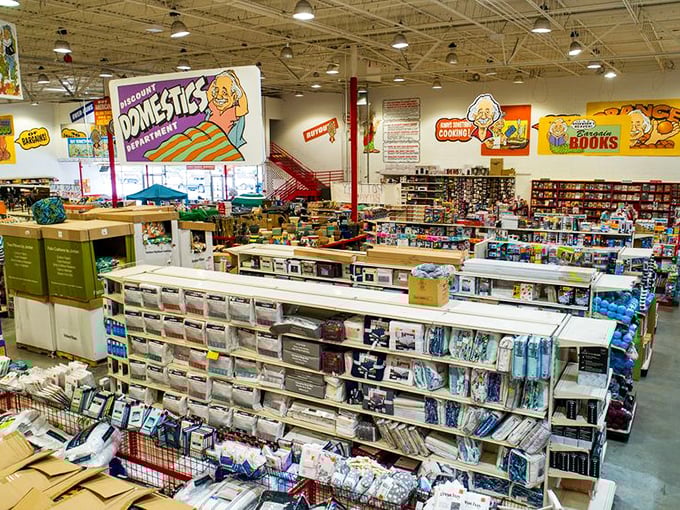 Like an archaeological expedition for home goods—each shelf reveals another layer of bargains waiting to be unearthed.
