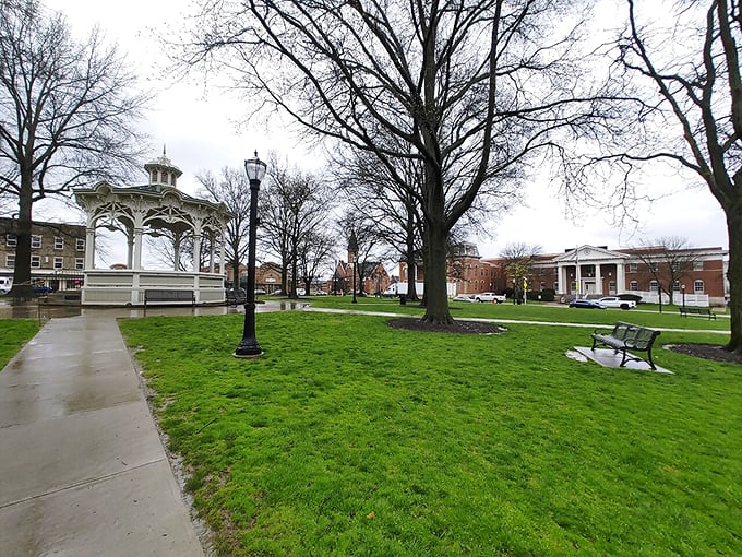 The gazebo in Uptown Park stands like a proud centerpiece in Medina's living room, inviting visitors to pause and enjoy the view.
