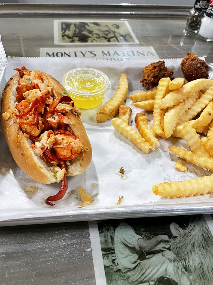 The lobster roll that launched a thousand return visits. Simple, overstuffed, and absolutely no pretension—like the seafood equivalent of your favorite uncle.