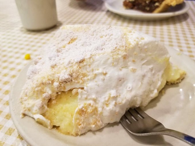 This isn't just peanut butter pie—it's a cloud-like monument to decadence that makes grown adults fight over the last bite.