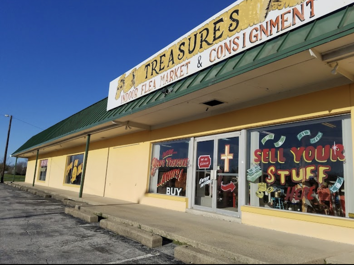 "Sell Your Stuff Here!" - Treasures invites you to the ultimate recycling program: turning yesterday's clutter into today's discoveries.