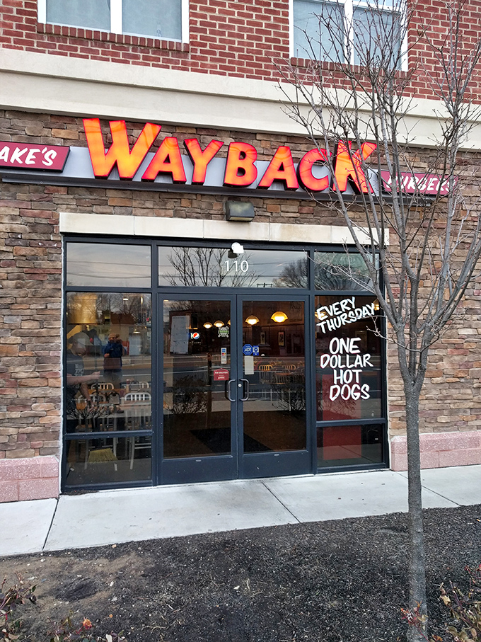 One Dollar Hot Dog Thursday? Wayback Burgers knows the direct path to a college student's heart—through their wallet.