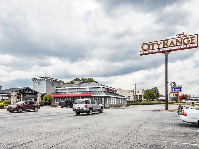 That sign promises steak salvation. CityRange delivers upscale flavor without the upscale attitude – the best of both worlds.