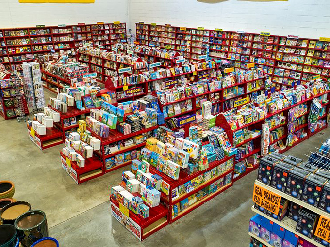 The literary motherlode—rows of bestsellers and hidden gems at prices that make bookworms do spontaneous happy dances in public.