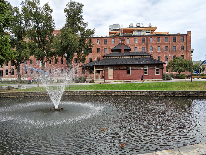 Lititz Springs Park doesn't just offer scenic views—it's the community's living room, complete with ducks who've probably heard every town secret ever whispered.
