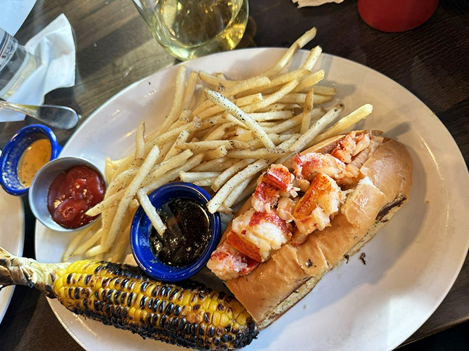 This isn't just a lobster roll; it's a masterclass in simplicity. Sweet meat, buttery roll, and the satisfaction of knowing you ordered right. 