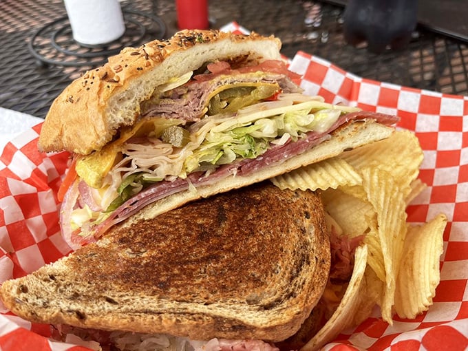 Two sandwiches sharing one basket—a buddy comedy where both characters get equal billing and your stomach gets the happy ending.