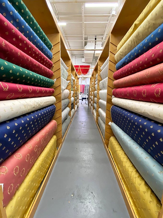 The fabric equivalent of the "good china"—elegant patterns and rich textures that make you suddenly need to redecorate your entire home.