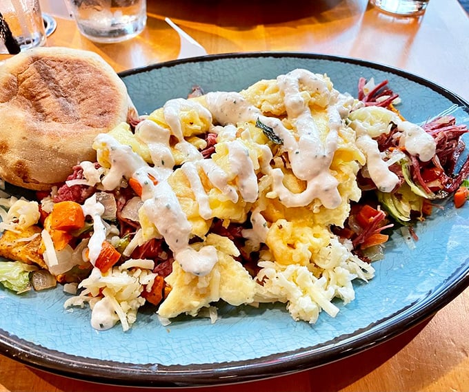 Not your grandmother's corned beef hash—unless your grandmother was a culinary genius who understood the perfect balance of crispy edges and creamy centers.