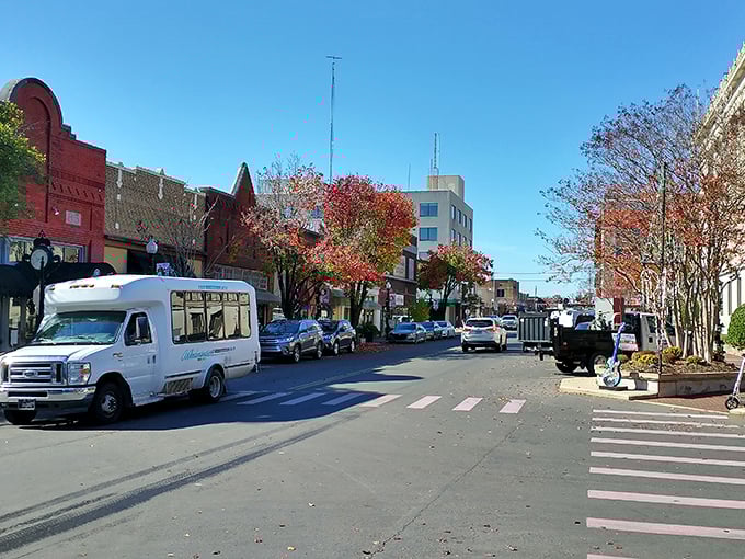 Spring blossoms frame El Dorado's downtown square – proof that Southern charm and architectural splendor are still booming here.