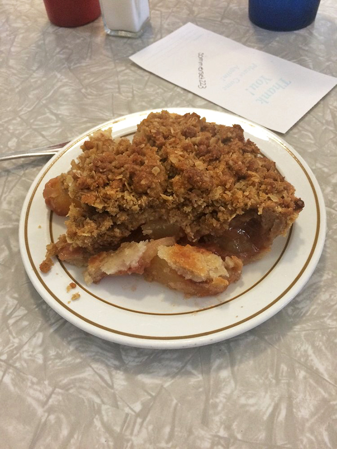The apple crumb pie doesn't just whisper "autumn" – it belts out a full seasonal symphony with every perfectly spiced bite.