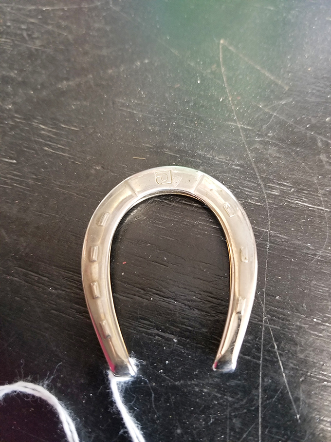 Not just good luck—this silver horseshoe might have clinked against Oklahoma soil during the land rush days. Small treasures often tell the biggest stories.
