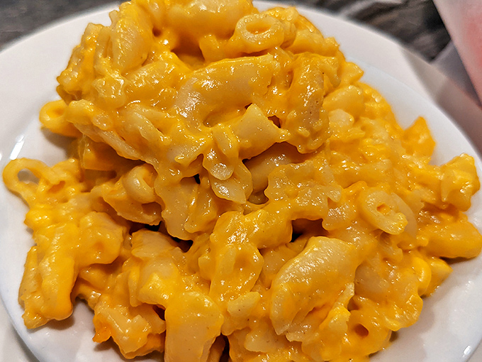 Mac and cheese that doesn't just hug your soul—it gives it a full-on bear squeeze. Comfort food engineering at its finest.
