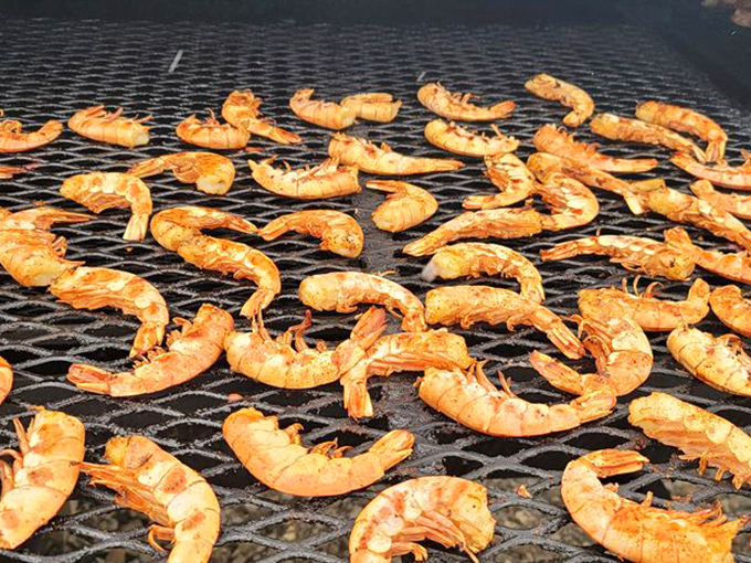 These shrimp aren't just cooking—they're auditioning for the lead role in your food dreams. Seafood gets the Appalachian treatment.