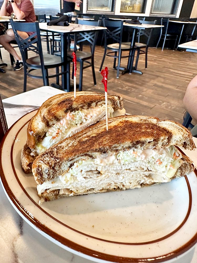 Turkey sandwiches that'll make you gobble with delight! These beauties are so perfectly toasted, they could give the Maillard reaction a run for its money.