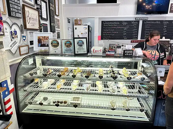 Behind this glass lies a gallery of edible masterpieces. I've seen people press their noses against it like children at a toy store window. 
