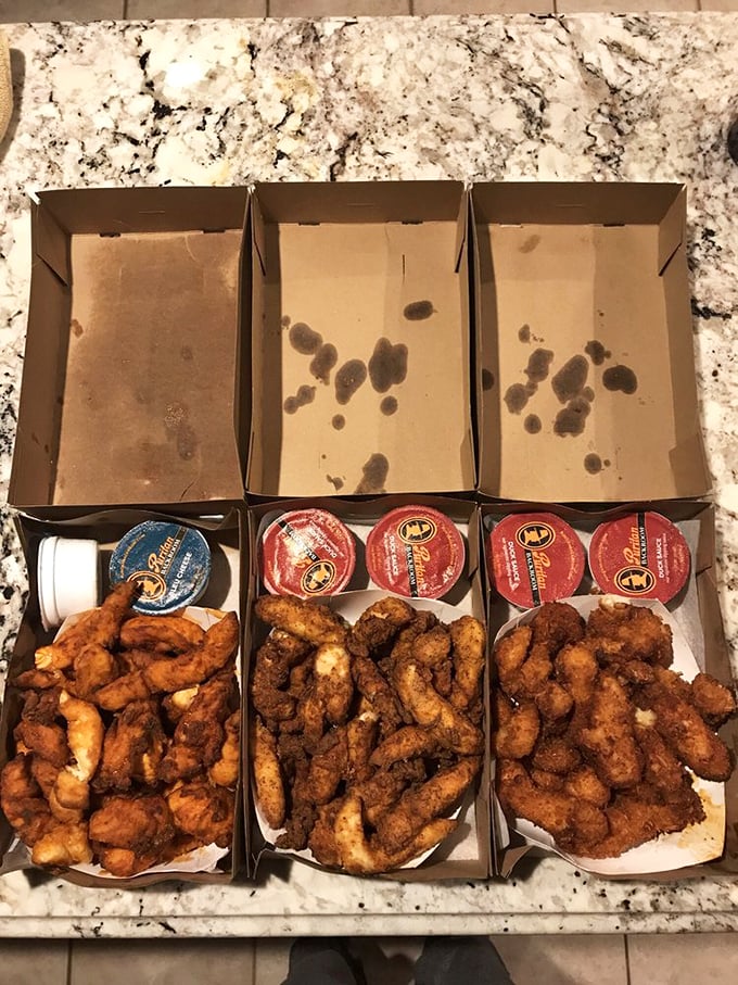 A plate of chicken tender nirvana that makes you understand why New Hampshire locals guard this secret like the state's hidden swimming holes.