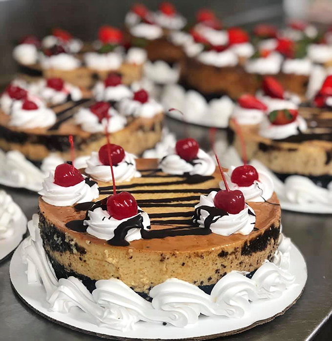 These Black Forest cakes aren't just desserts, they're celebrations waiting to happen – each cherry-topped masterpiece practically singing "Happy Birthday" on its own.