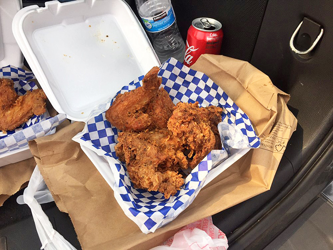 Car dining at its finest – when chicken is this good, your vehicle becomes the most exclusive restaurant in town.