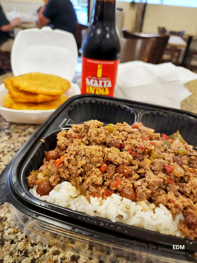 Picadillo over rice—the comfort food equivalent of a warm hug from your favorite aunt. Seasoned ground beef with olives and peppers creates homestyle magic.