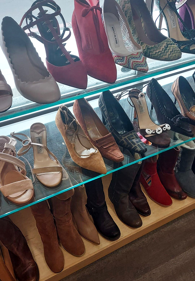 Cinderella had one fairy godmother; you've got an entire shoe department where designer footwear finds its second-chance happily-ever-after.