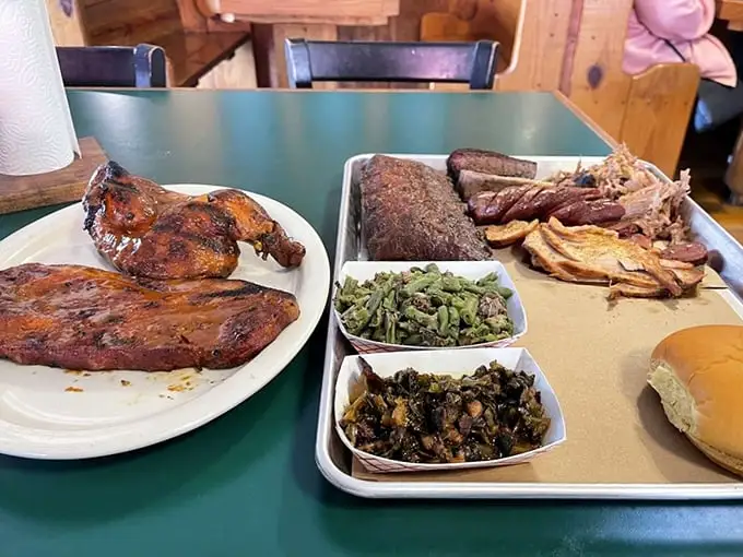 Champions aren't born; they're smoked to perfection! This combo platter is a gold medal winner in the Olympics of BBQ.