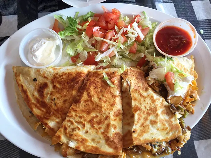 The quesadilla that warranted its own "YOU GOTTA TRY IT" box on the menu proves worthy of the enthusiasm—crispy, cheesy, and substantial.