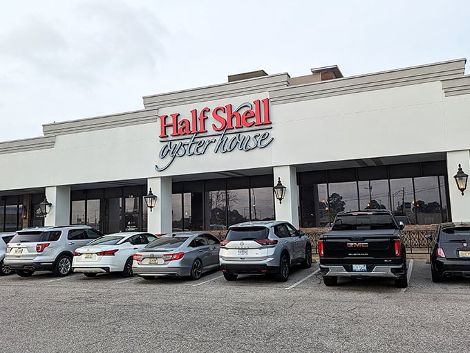 Half Shell Oyster House's polished exterior might look upscale, but inside it's all about down-home oyster indulgence without pretension.