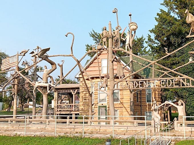 Lucas' Garden of Eden defies description – part folk art, part fever dream. The creator's imagination knew no bounds!