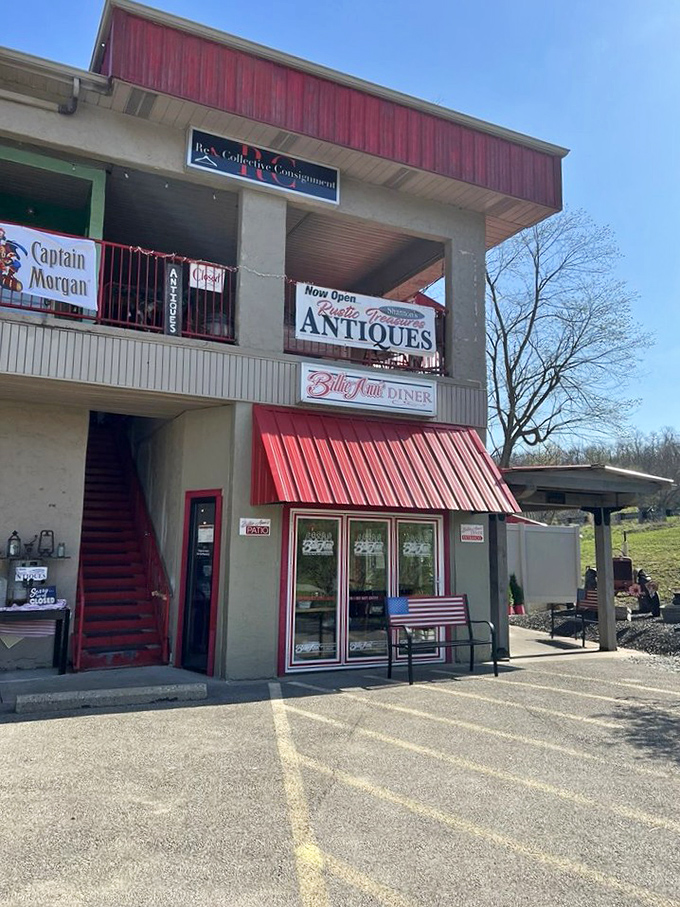 That bright red awning isn't just for show—it's a warning flag for your diet plans about to be gloriously derailed.