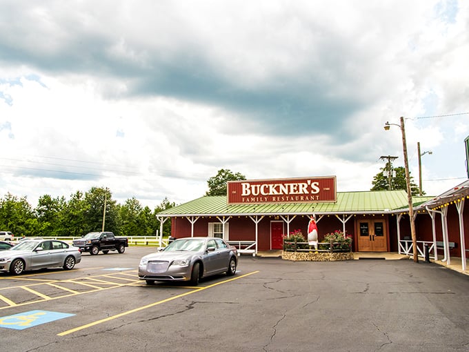 The sprawling parking lot at Buckner's tells the real story – when locals and road-trippers alike are willing to wait, you know the food's worth it.
