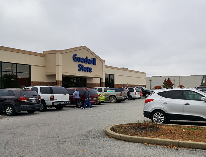 The unassuming exterior belies the organized wonderland within—a rare feat in the typically chaotic thrift universe.