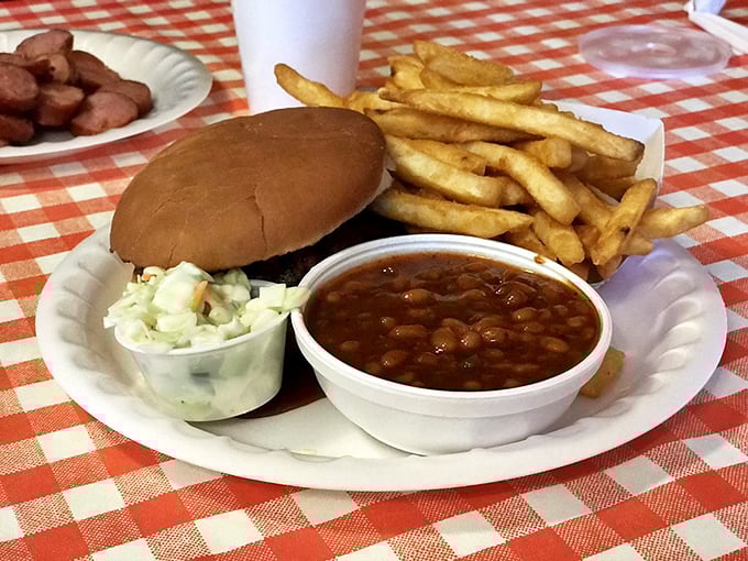 This sandwich doesn't just come with fries—it comes with the obligation to take a nap afterward. Worth every yawn.