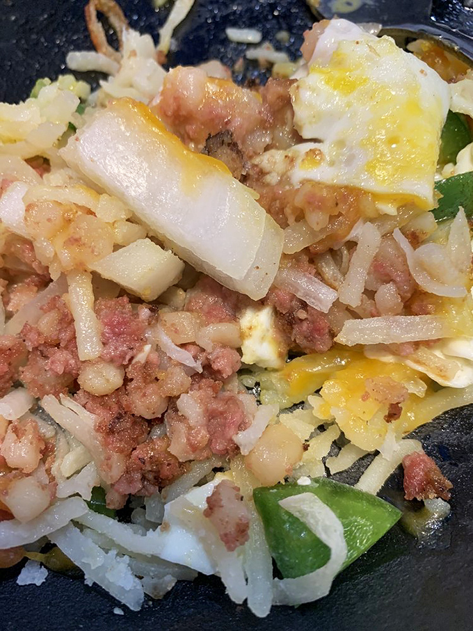This breakfast skillet is what happens when all your favorite morning ingredients decide to throw a party together in cast iron.