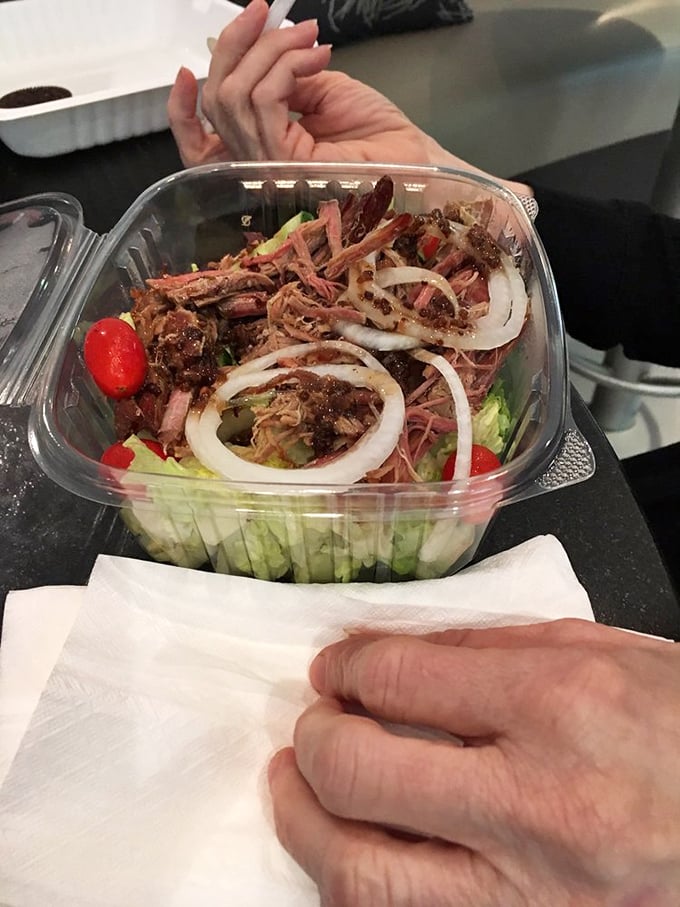 Who needs fancy plating when you've got this much flavor? Tender corned beef atop fresh greens creates a protein-packed lunch of champions.