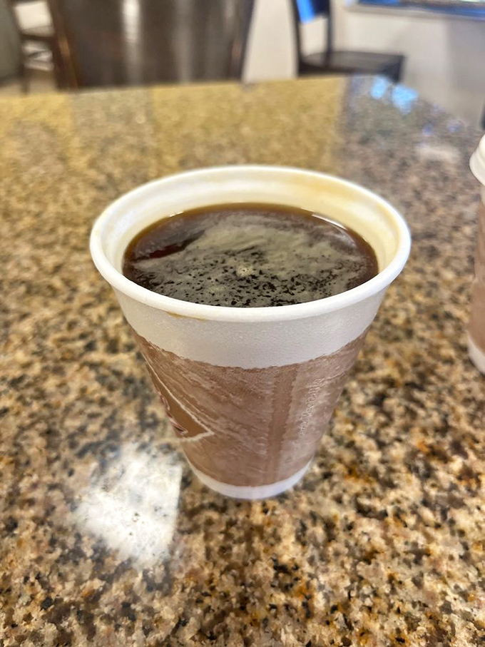 Coffee in Florida's Cuban communities isn't just a beverage—it's liquid tradition. This cup promises the perfect companion to sweet pastries.