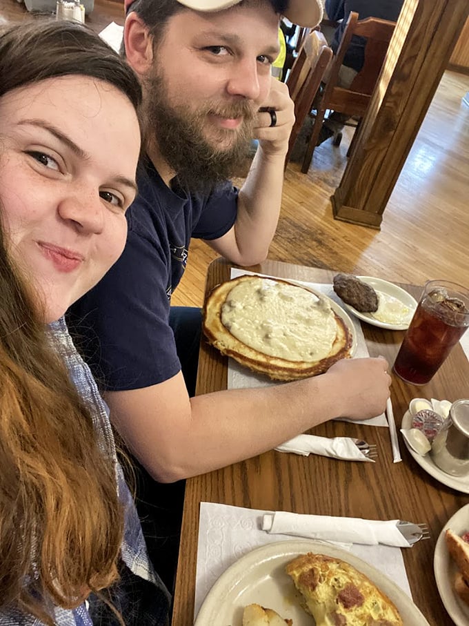 Happy diners enjoying the simple pleasure of good food and better company – the universal language of a great local restaurant.