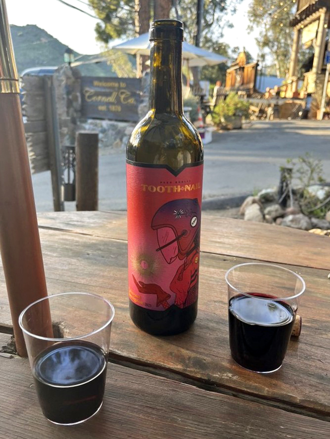 Wine tastes better when sipped outdoors with mountain views. This bottle isn't trying to impress anyone—it's already confident.